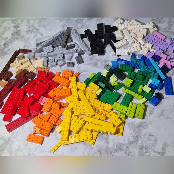 Lego | Toys | Lego Lot Rainbow Bricks Plates Random Pieces | Poshmark